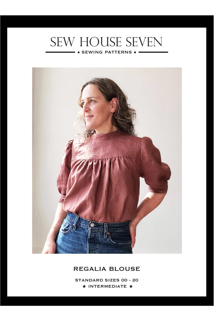 Regalia Blouse Sewing Pattern (Printed) – Sew House Seven