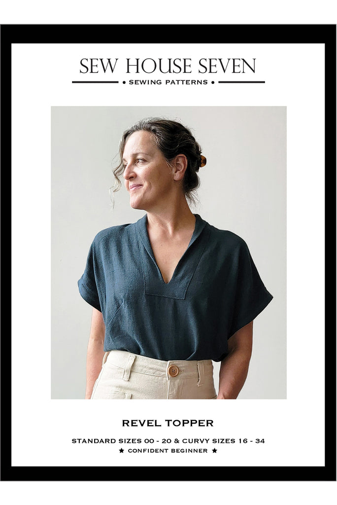 Revel Topper Sewing Pattern (Sizes 00-20 & Curvy 16-34) – Sew House Seven