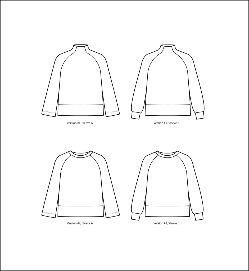 Cosmos Sweatshirt Curvy Fit Sewing Pattern (PDF) – Sew House Seven
