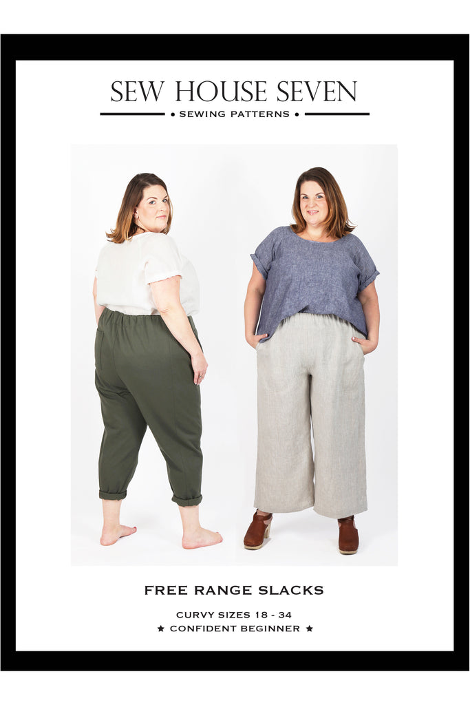 Free-Range Slacks Curvy Fit Sewing Pattern (Printed) – Sew House Seven